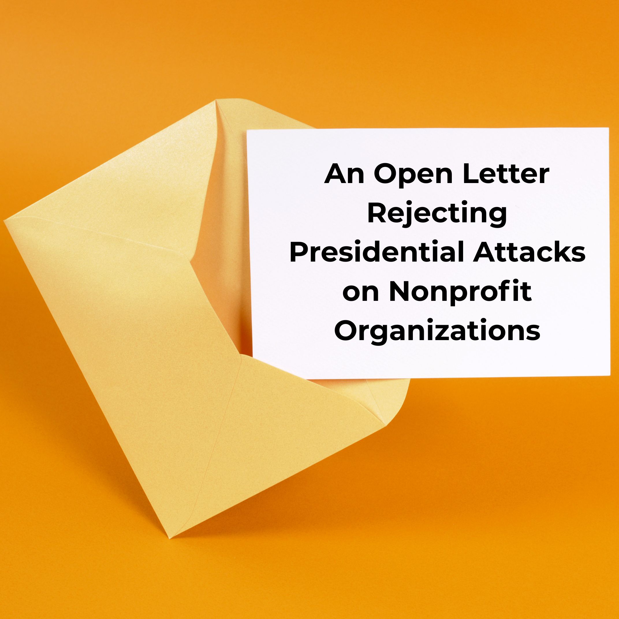 Mocha Monthly: 2025-05 Open Letter Rejecting Presidential Attacks on Nonprofit Organizations ...